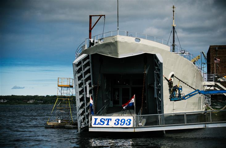 LST 393 - D-Day Gray Painting Project 2014